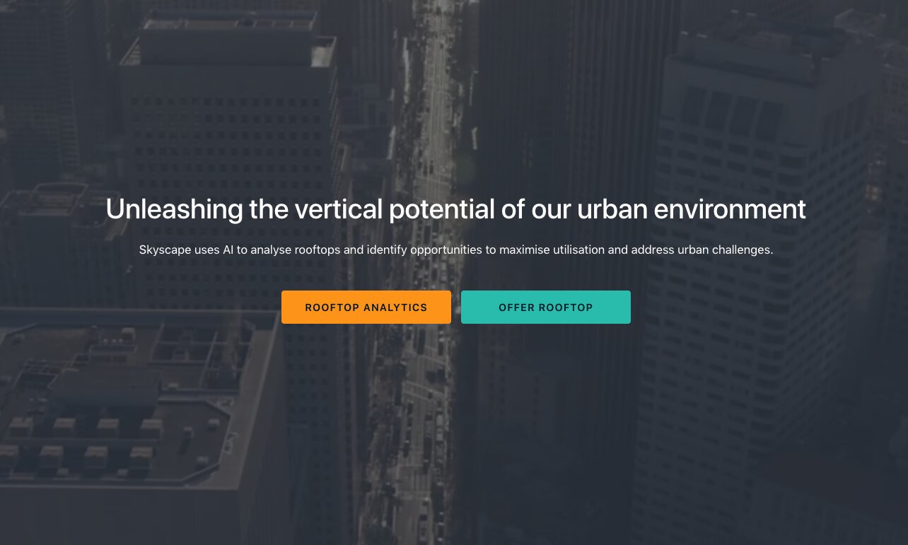 Skyscape | Rooftop Analytics & Marketplace